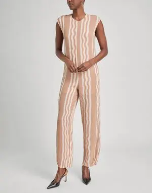 Armani Exchange Multicolor Crepe Jumpsuit