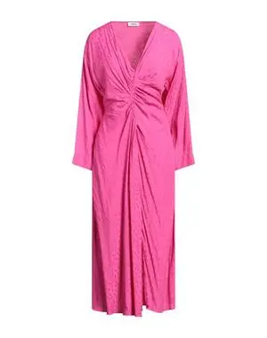 Sandro Midi Dress Size Viscose, Polyester