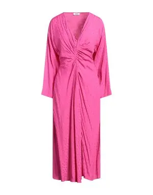 Sandro Midi Dress Size Viscose, Polyester