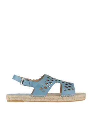 BALDININI Leather Espadrille Sandals - Blue