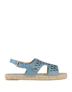 BALDININI Leather Espadrille Sandals - Blue