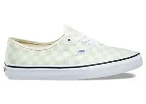 VANS Authentic Checkerboard Sneakers - Green/ambros/white