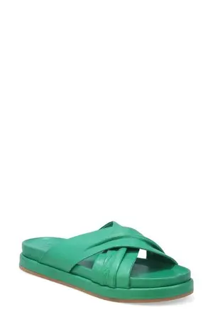 Miz Mooz Talisa Leather Slide Sandal - Green