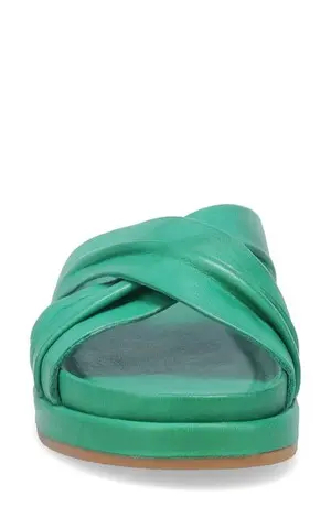 Miz Mooz Talisa Leather Slide Sandal - Green