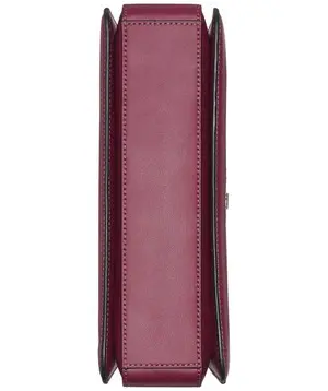 Karl Lagerfeld Paris Leather Shoulder Bag - Wine