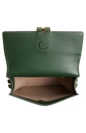 TOM FORD Mini Tara Lizard Embossed Crossbody Bag - Laurel Green