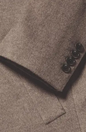 CHARLES TYRWHITT Pure Wool Overcoat - Oatmeal
