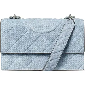Tory Burch Fleming Convertible Shoulder Bag - Denim