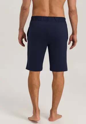 Hanro Night & Day Knit Cotton Shorts - Black Iris