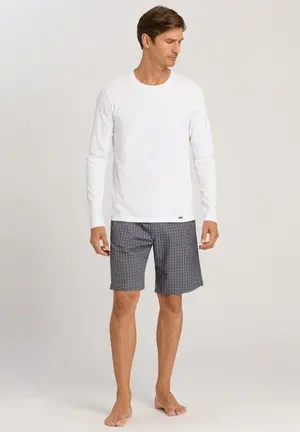 Hanro Living Cotton Crew Neck Top - White