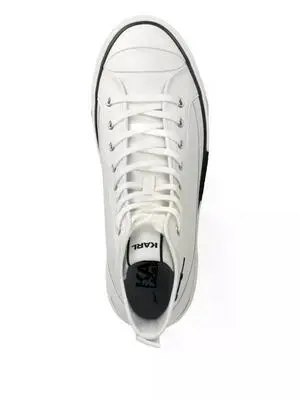 Karl Lagerfeld Leather High-top Sneakers