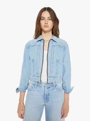 MOTHER The Duo Shorty Pedal Faster Denim Jacket