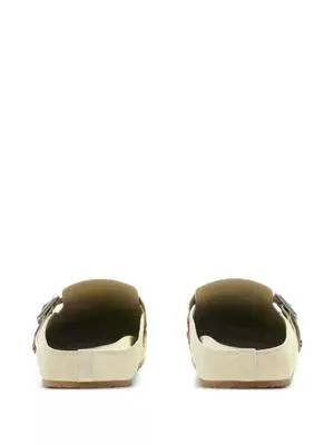 Burberry Urchin Clogs - White