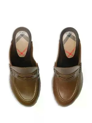 Burberry 111mm Potter Mules - Brown