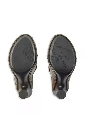 Burberry 111mm Potter Mules - Brown