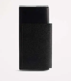 Balenciaga Calfskin Passport Long Wallet - Black