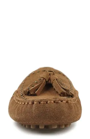 NATIONAL COMFORT Serinna Studded Tassel Loafer - Tan Suede