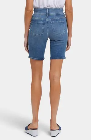 NYDJ Ella High Waist Denim Shorts - Costa Brava
