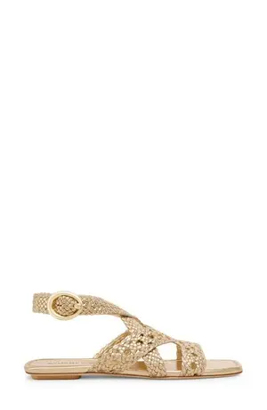 STUART WEITZMAN Thea Braided Sandals - Golden