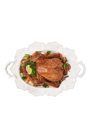 JULISKA Jardins Du Monde Ceramic Turkey Platter