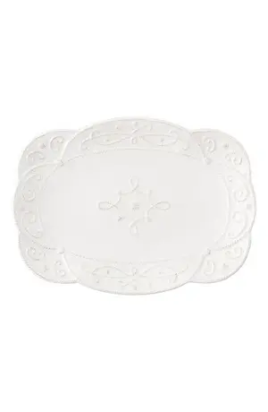 JULISKA Jardins Du Monde Ceramic Platter - Whitewash