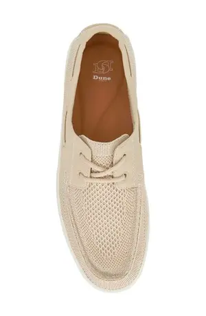 Dune London Blaizerss Boat Shoe - Cream