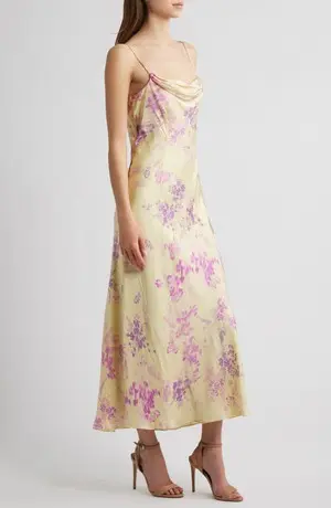 French Connection Elyria Oona Satin Midi Dress