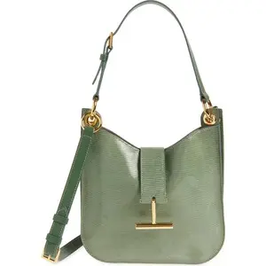 TOM FORD Small Tara Lizard Embossed Top Handle Bag