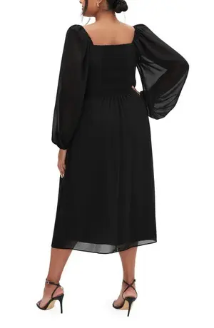 City Chic Orla Mixed Media Dress