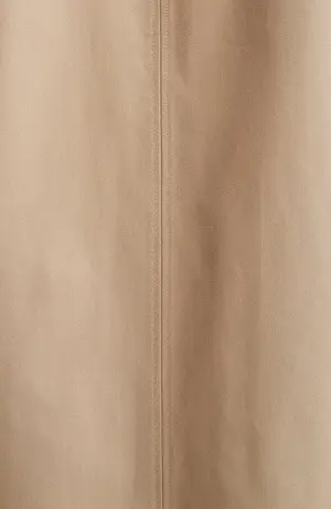 TOTEME Signature Water Repellent Trench Coat - Khaki
