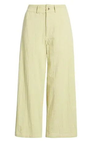 Rip Curl Vacation Crop Wide Leg Cotton Slub Pants