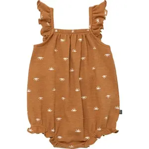 MODERN MOMENTS™ BY GERBER Bubble Romper - Md Brown Sun