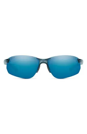 SMITH Parallel Max 2 71mm Oversized Polarized Sunglasses - Crystal Mediterranean/blue
