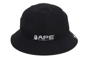 A BATHING APE Gore-tex Logo Bucket Hat - Black