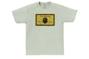BAPE Card Tee Shirt Green/gold