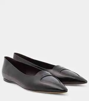 THE ROW Viv Leather Ballet Flats