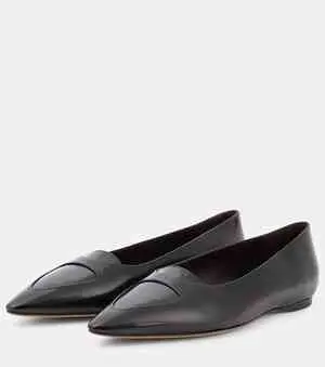 THE ROW Viv Leather Ballet Flats