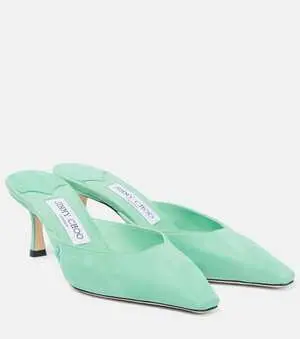JIMMY CHOO Vivi 65 Suede Mules