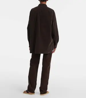 THE ROW Nesson Cotton Shirt - Brown