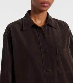 THE ROW Nesson Cotton Shirt - Brown