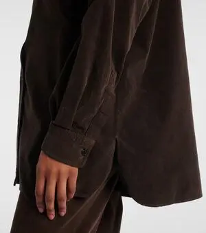 THE ROW Nesson Cotton Shirt - Brown