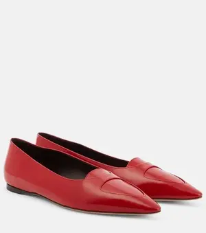 THE ROW Viv Leather Ballet Flats