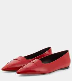 THE ROW Viv Leather Ballet Flats
