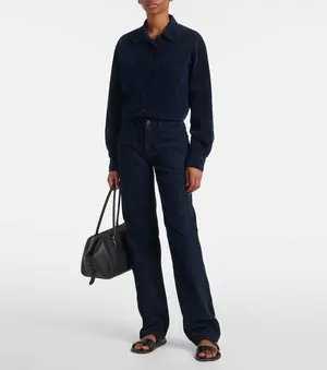 THE ROW Carlyl Cotton Corduroy Pants