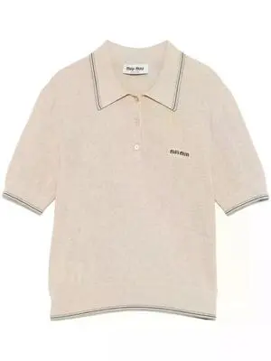 Miu Miu Knitted Polo Top