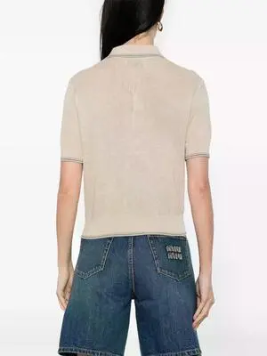 Miu Miu Knitted Polo Top