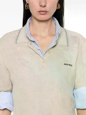 Miu Miu Knitted Polo Top