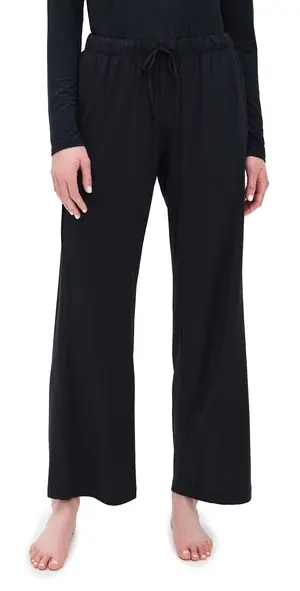 Eberjey Gisele Everyday Straight Leg Pants - Black