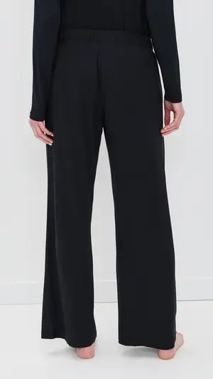 Eberjey Gisele Everyday Straight Leg Pants - Black