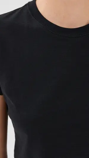 FRAME The Baby Tee - Black